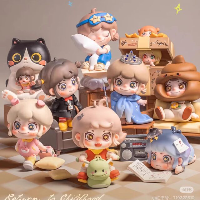 Official genuine leather POPO returns to childhood, blind box mini ...