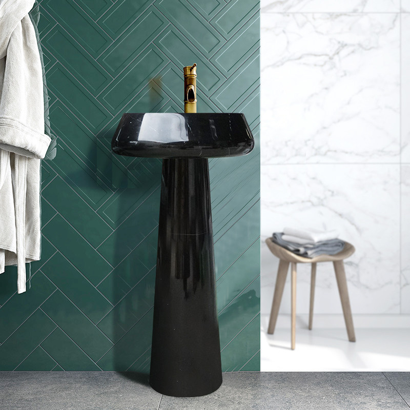 Outdoor Pedestal Basin - Balcony Marble Wash Basin
