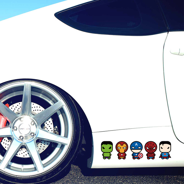 Iron Man car sticker blocking scratch scratches, creative, cute, funny ...