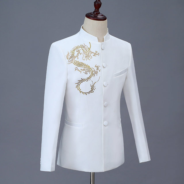 Modern improved new Chinese style men's tunic suit, Republic of China ...