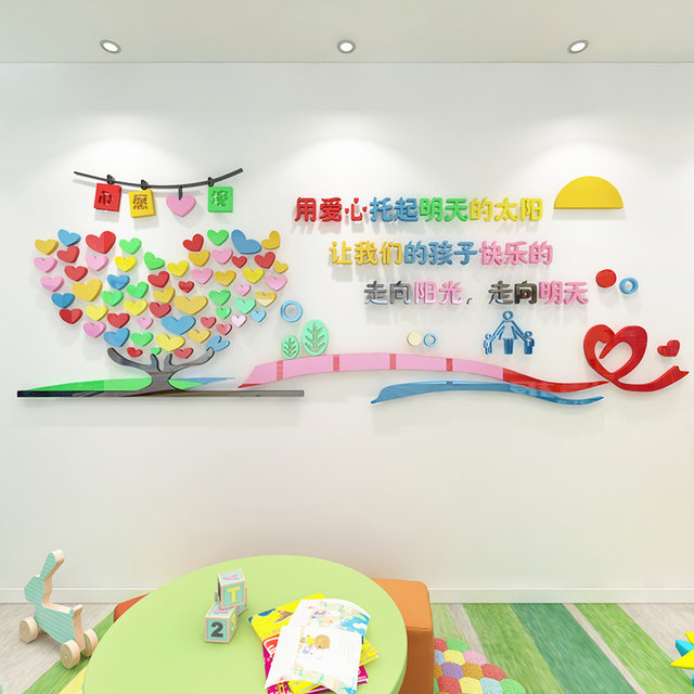 Wish wall early education center educational institution wall ...