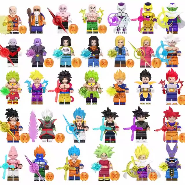 Suitable for Lego Block Dragon Ball Super Saiyan Vegeta Sungoku Broly ...