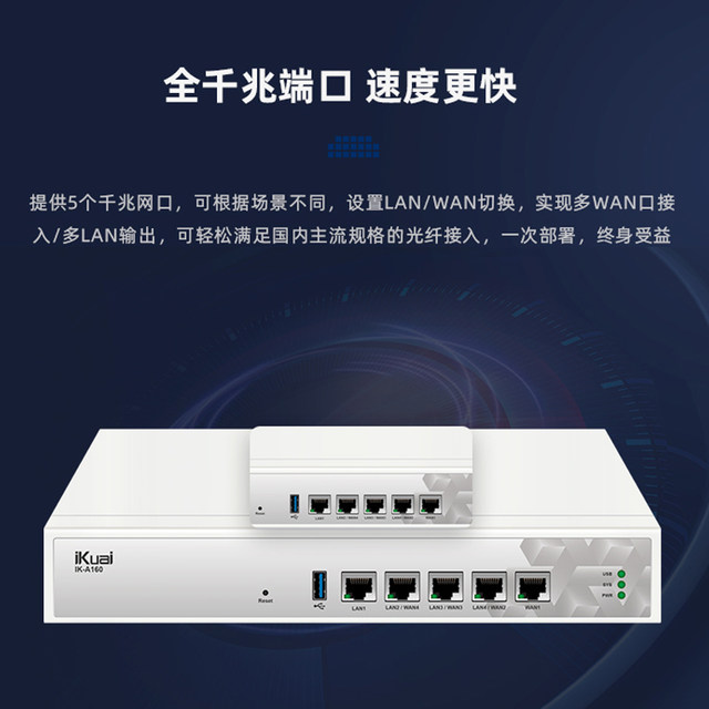Aigai A160 enterprise-level router commercial wired 5-port high-speed ...
