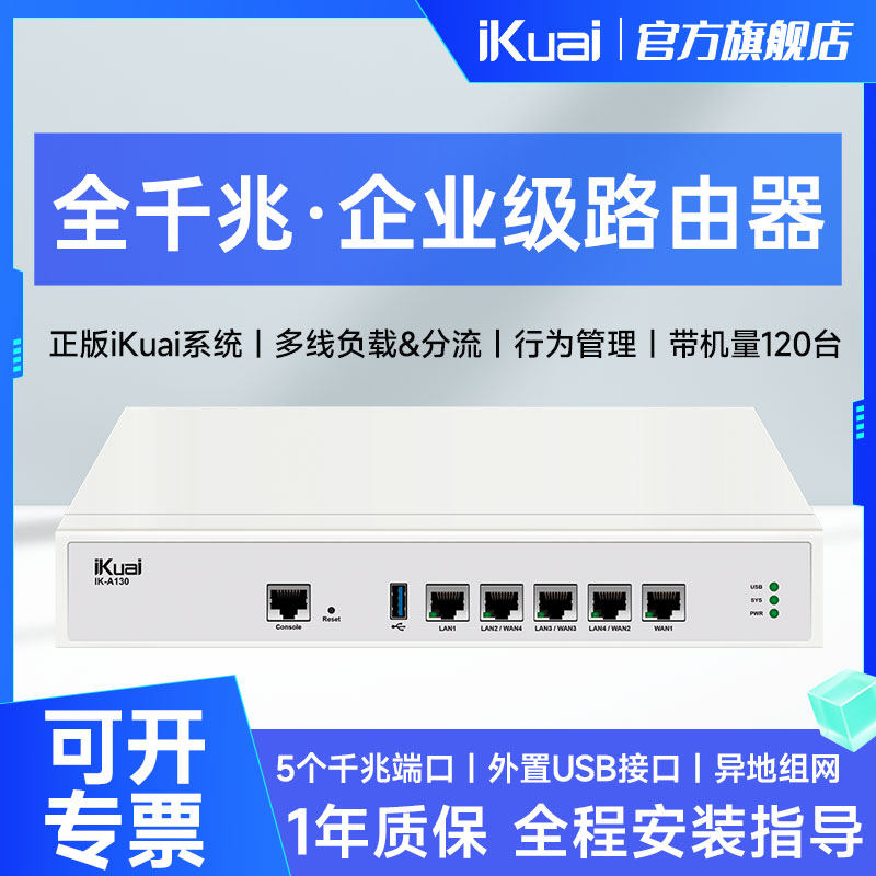 Ikuai IK-A130 Gigabit Корпоративний шлюз - Multi-WAN, AC Controller ...