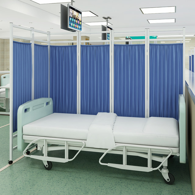 Medical screen hospital medical iron fabric partition folding screen ...