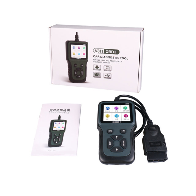 V311 car fault detector diagnostic instrument obd detector trip ...