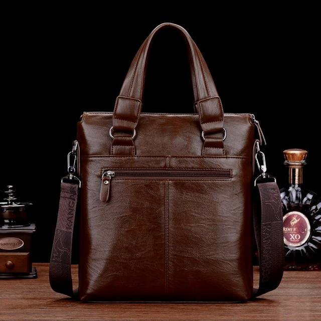 Shuai Tong Kangaroo Men's Bag Handbag Men's Business Casual Cowhide ...