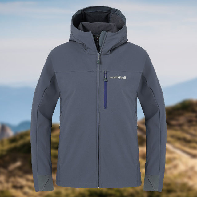 montbell Japanese montbell outdoor hooded soft shell women's autumn and ...