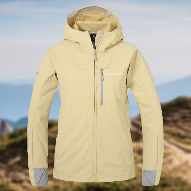 montbell Japanese montbell outdoor hooded soft shell women's autumn and ...