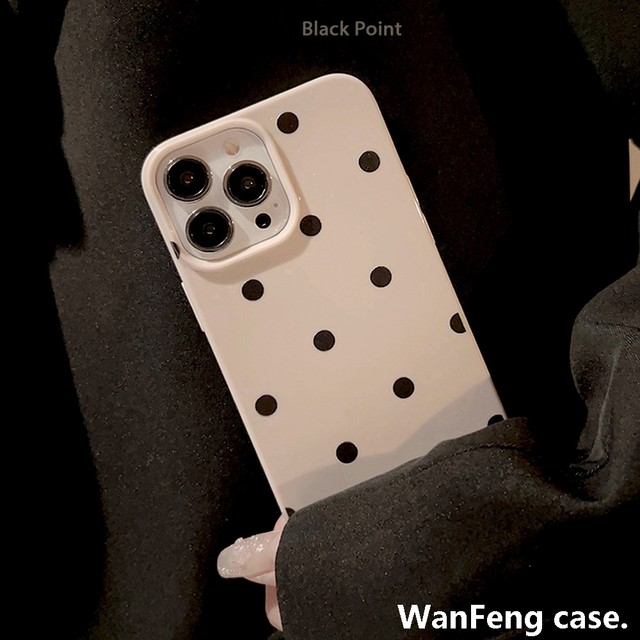 Zhao Lusi's same model with simple polka dots is suitable for iPhone 16 ...