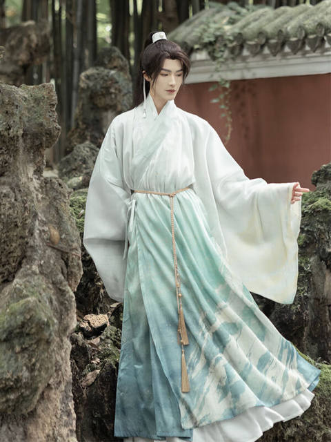 Jiaojing Caoxian Hanfu men's clothing Jinjiangnan Ming-style ancient ...