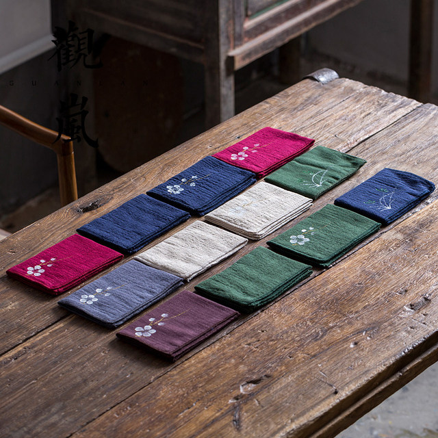 Team cloth cloth absorption and thickened meditation cotton embroidered ...