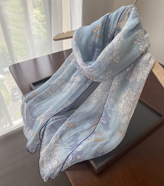 Free breathing refreshing and breathable silk scarf for women 2025 ...
