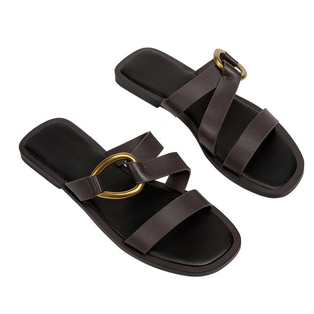 Wang Caile Design Women's Slippers 2025 Spring and Summer New versatile ...