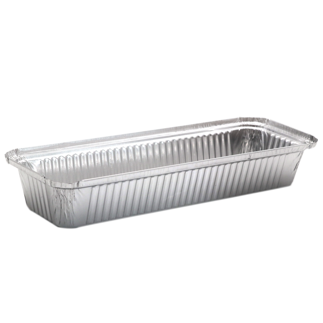 35130 strip-shaped disposable aluminum foil tin paper box with cover ...