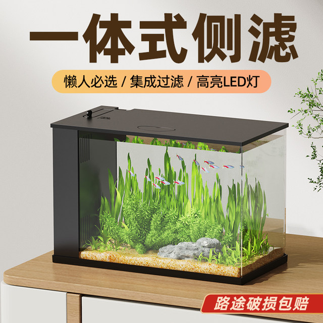 Old fisherman ecological desktop fish tank without water change ...