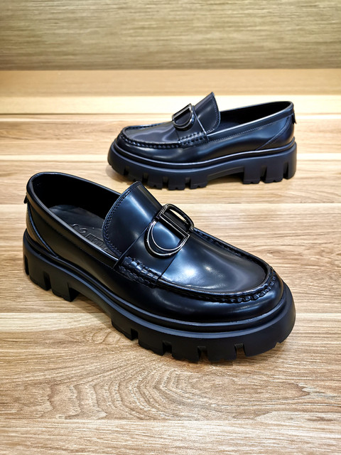 Xiyatu men's shoes trendy thick sole leather shoes men's genuine ...