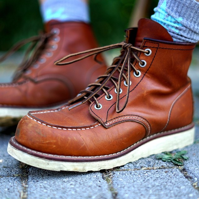 Cork oil wax leather Goodyear sewn 875 work boots men's versatile ...