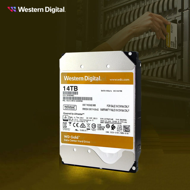 WD/Western Data Gold Disk 14TB7200 River 512MSATA3 Enterprise Hard Disk ...