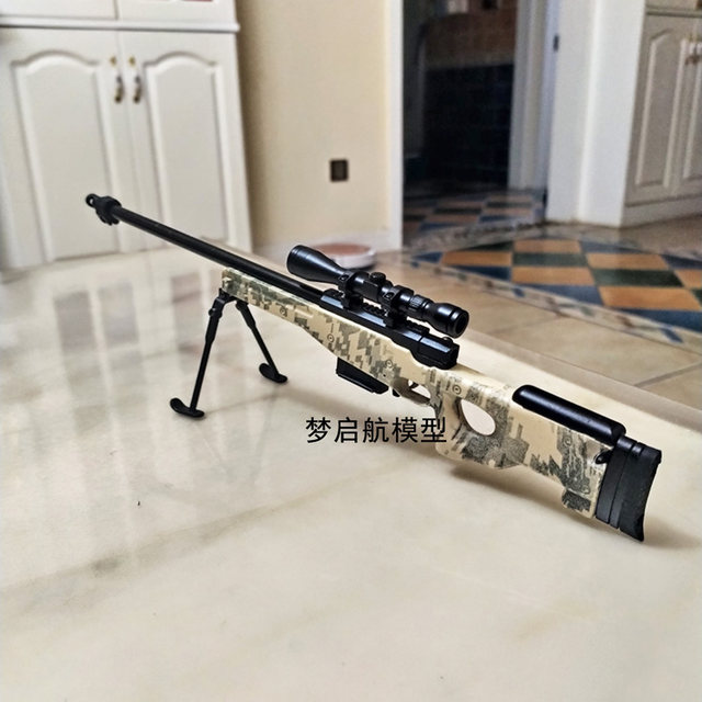 1: 3.5 All -metal AWM sniper rifle model collection Swing toy gun can ...