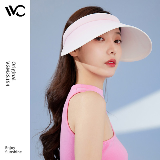 VVC sun protection hat women's UV protection face covering slimming outdoor hiking empty top sun ...