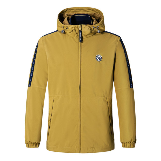 Septwolves Men's Jacket 2024 Spring New Hooded Printed Breathable Loose ...