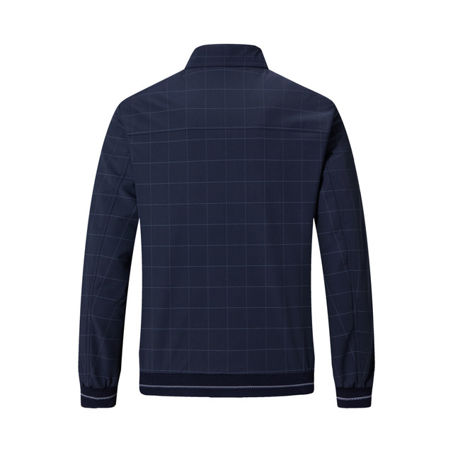 Septwolves Men's Jacket 2024 Autumn New Stand Collar Plaid Jacket ...