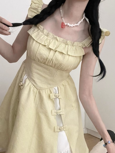 Spot summer bubble grid cool lace suspender skirt shirt shorts set