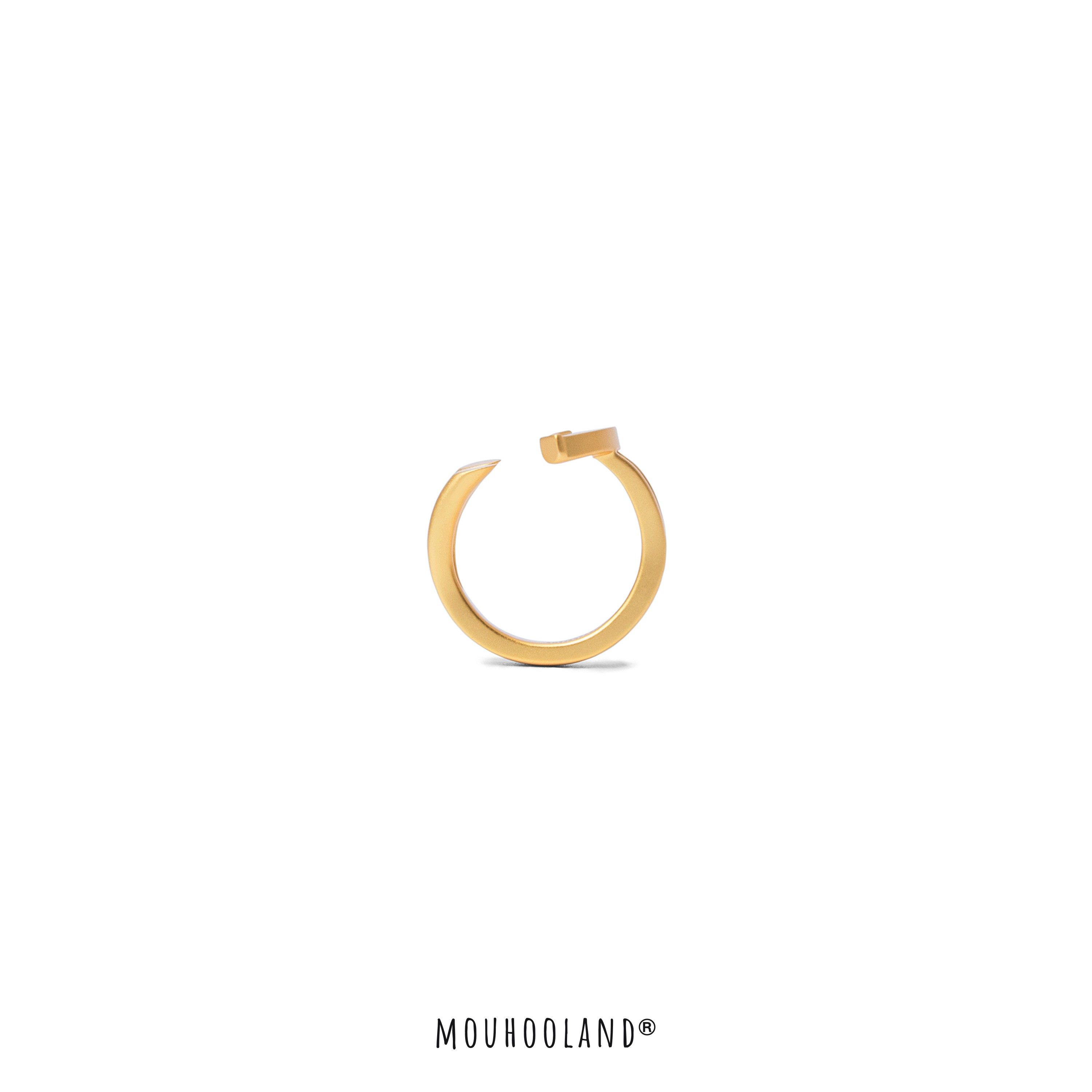 Mouhooland Pharaoh's Smiley Face Niche Ring Set