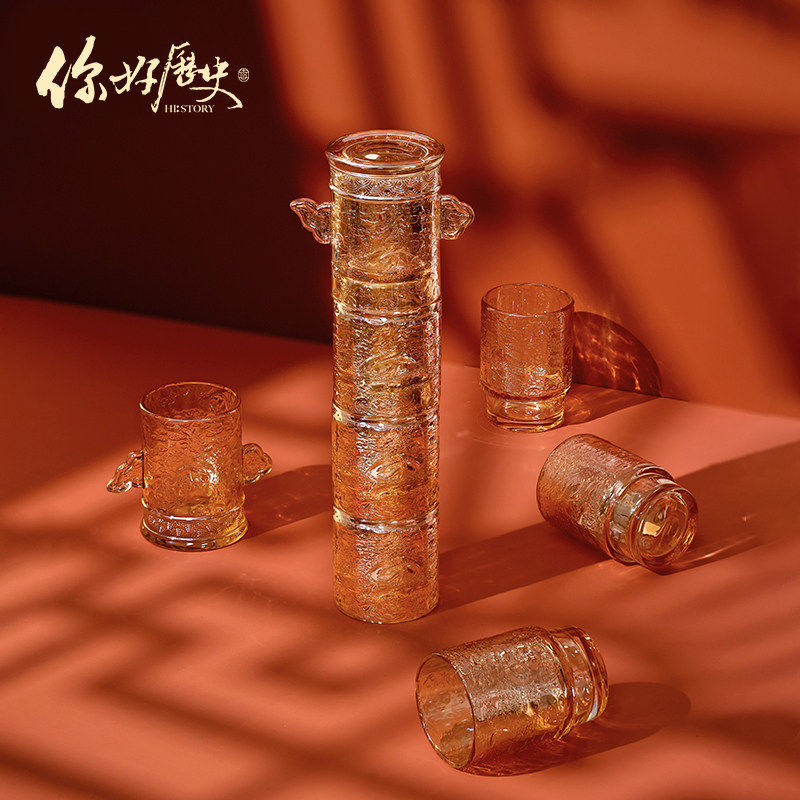 Hello History Retro Glasbecher - Huabiaozhu Struggling Ear Cup Geschenkset