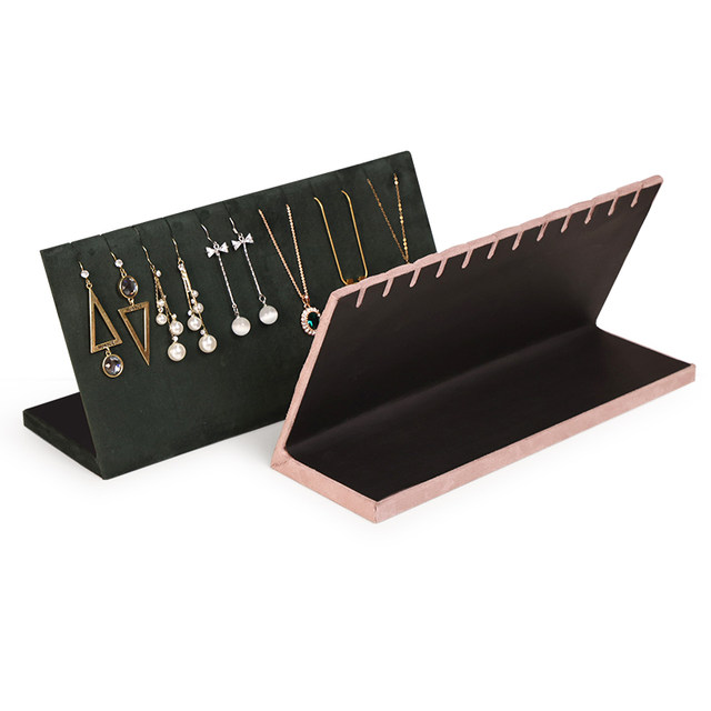 Multi-position necklace display rack earrings and earrings storage rack ...