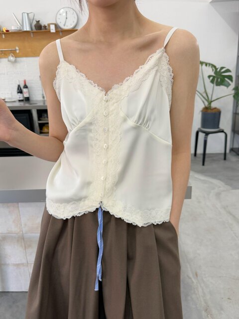 Modern mdeng197 Spring 2025 New Lace Lace Sling Vest Women's Pure ...