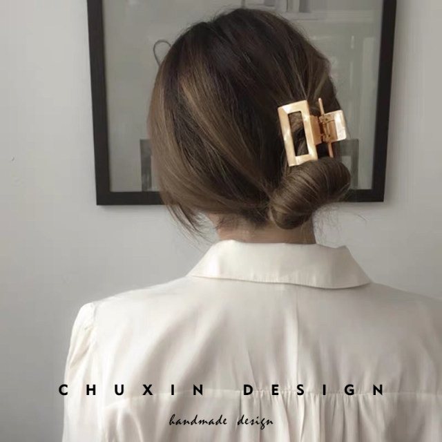 Ins acetic acid clip medium adult back head square hairpin temperament ...