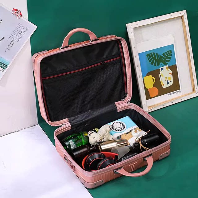 Juanling new suitcase for women's mini 14-inch cute makeup bag suitcase ...