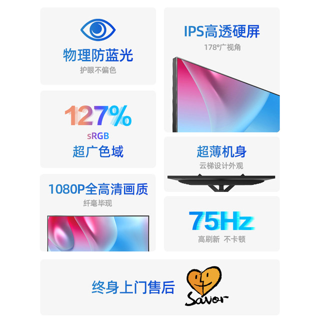 Hisense 23.8-inch physical anti-blue light IPS screen 75Hz office ...