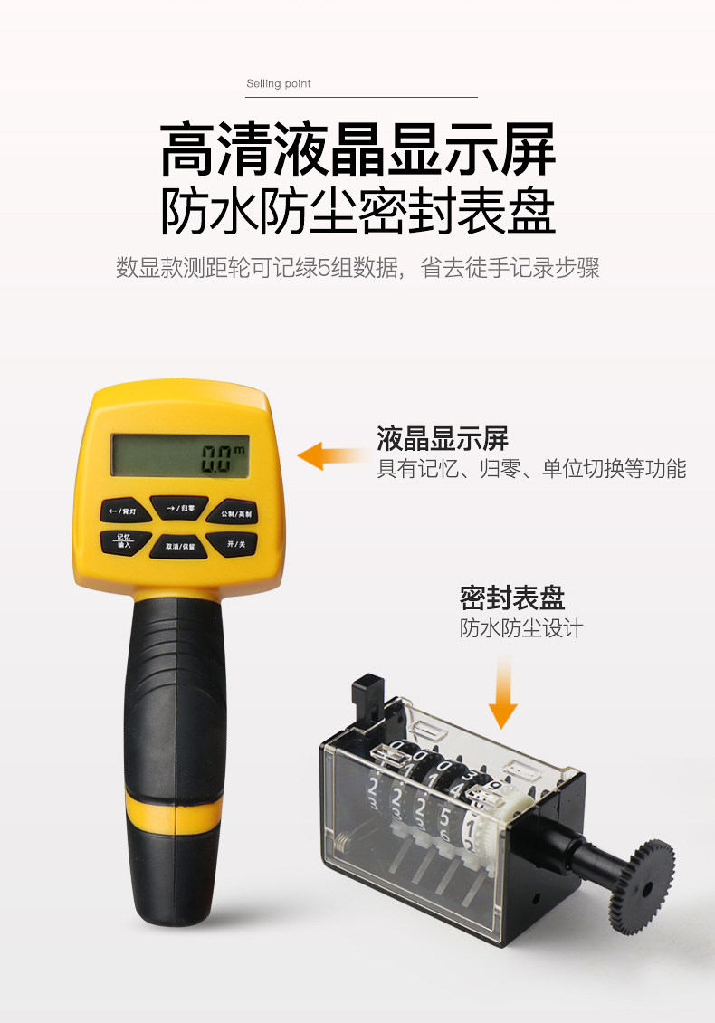 Pioneering Rangefinder Hand-Push Roller Measuring Wheel for Site ...