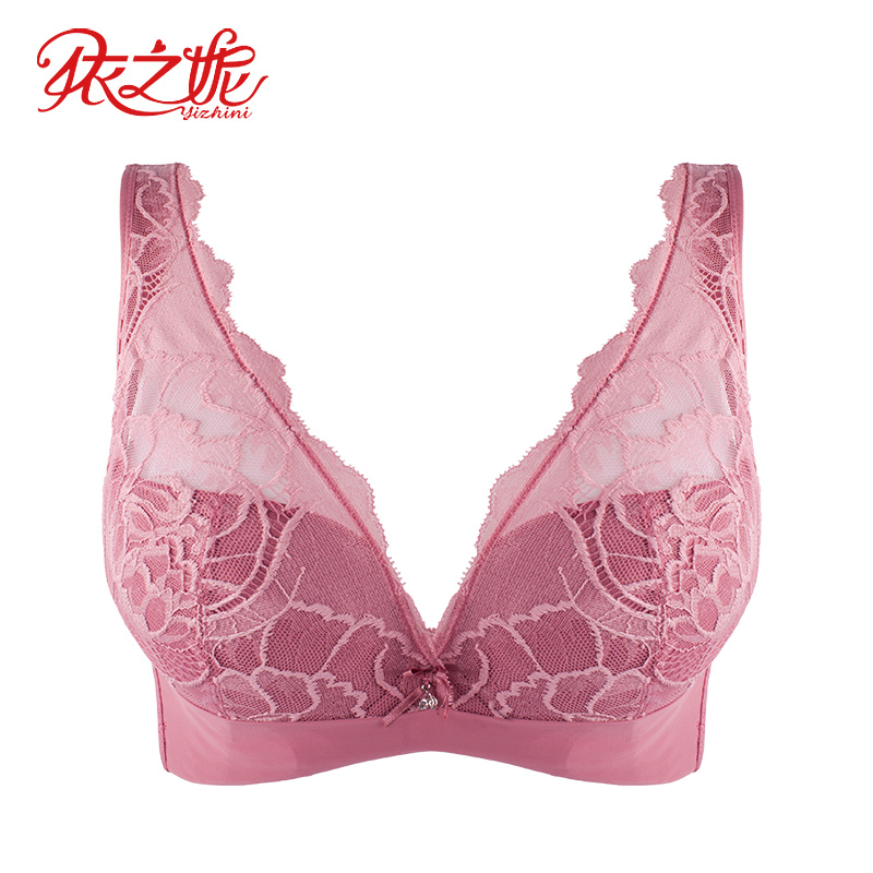 Yizini women's underwear authentic sexy push-up lace full cup thin 4 ...