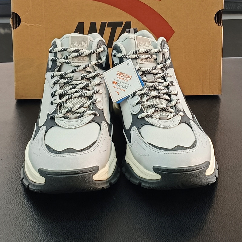 Anta Invoication 丨 Add Velvet Warm thick sole casual shoes Male 2024 ...