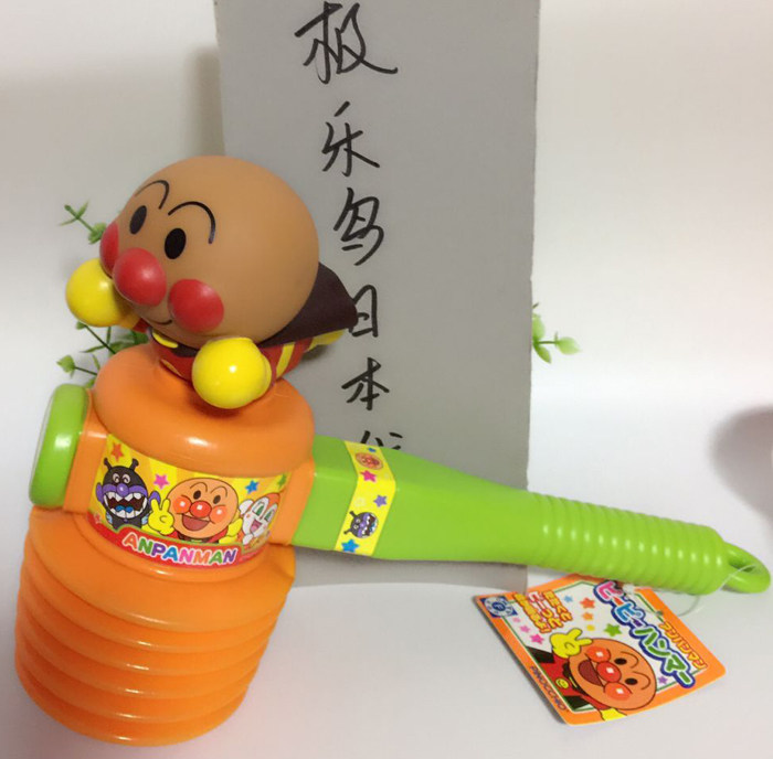 Anpanman Knocking Hammer Toy - Authentic Japanese Bread Superman
