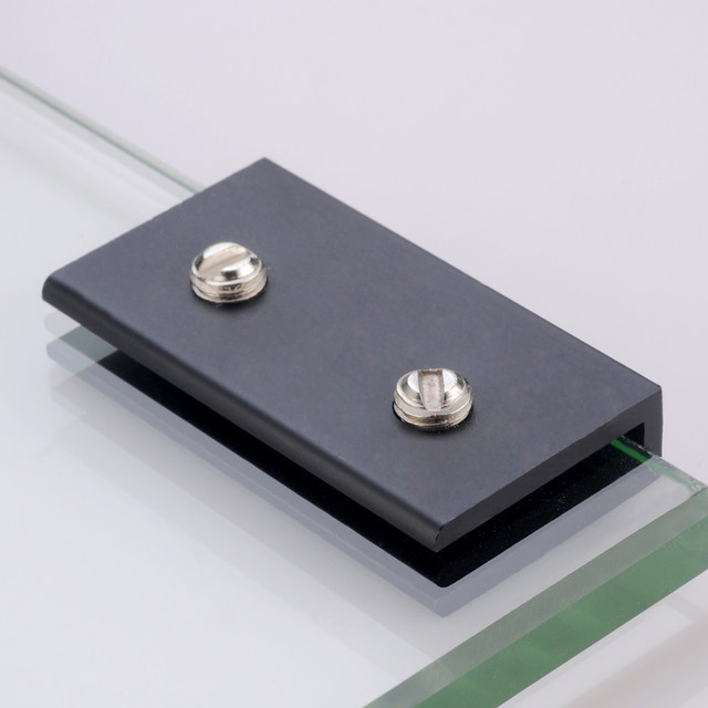 Aluminum alloy glass clip bracket black glass clip clip laminate clip ...
