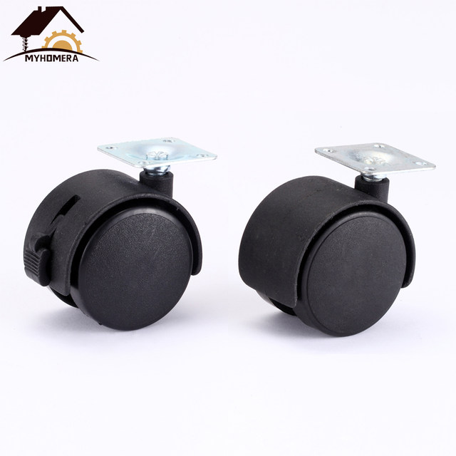 Flat caster pulley with brake universal wheel coffee table table pulley ...