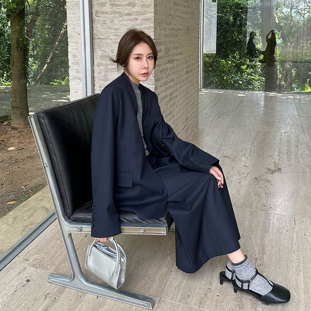 Thirteen lines of ELSISSI Aijie’s wool pleated skirt, high-end casual A ...