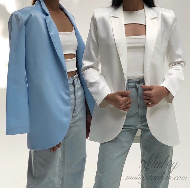 Designer Design Rush 20 Series Simple Satin Silky Blazer