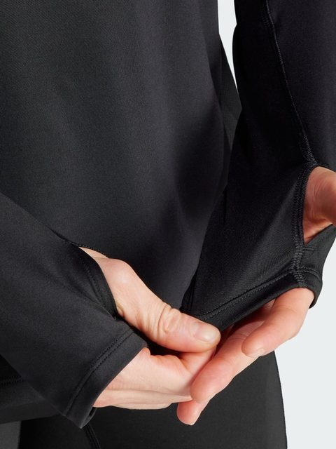 Quick-drying running sports half-zip pullover men's autumn adidas ...