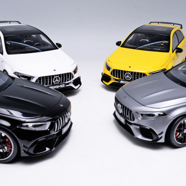 NZG 1:18 Mercedes-Benz A45 AMG, various colors available, alloy full ...
