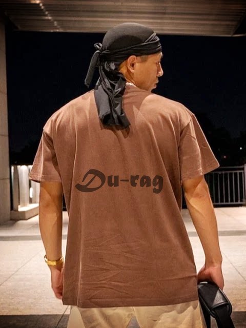Durag Headscarf Hiphop Black Elastic Stylish Street Rap Bboy Street ...