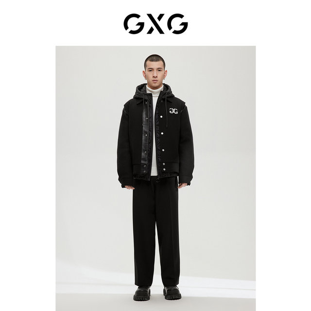 GXG men's clothing store same classic blue series fashion short coat winter new product