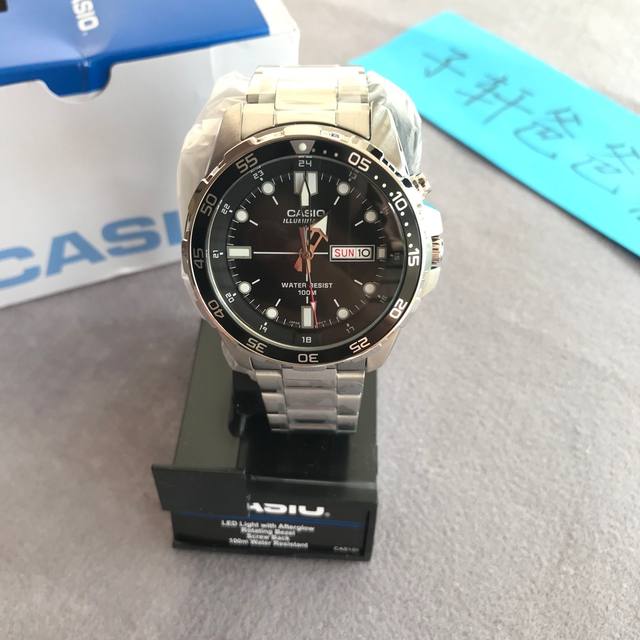 Casio Swordfish MDV106-1A men's sports diving watch pointer backlight ...