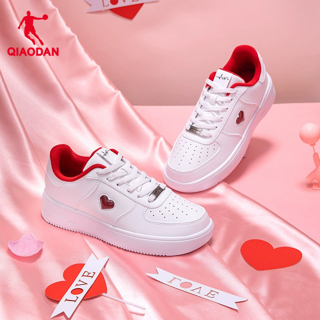Jordan couple sneakers for women, autumn red new Valentine's Day shoes ...