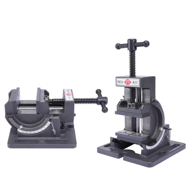 Jinfeng tiltable guide rod flat jaw vise angle vise 0-90 degree tilt ...